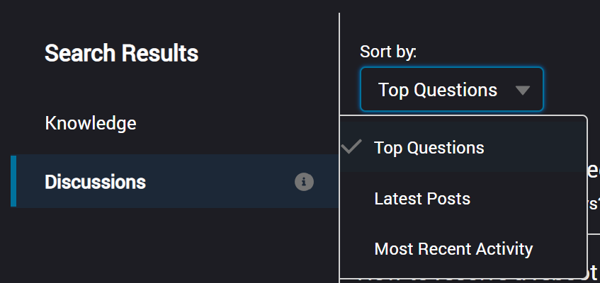 Perform a Search in the Pelco Support Community