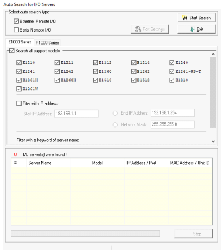 Assigning a static IP address to Moxa ioLogic E1212