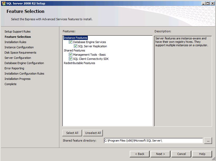 Manual Installation of Microsoft SQL Server 2008 R2 Express on the ...
