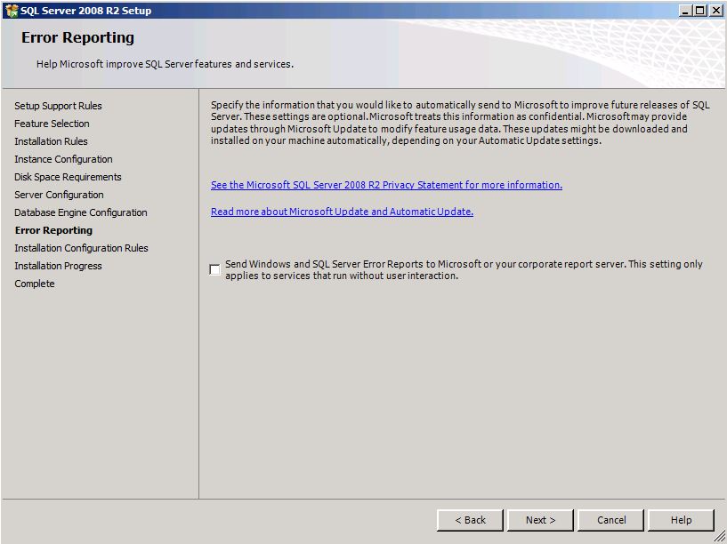 Manual Installation of Microsoft SQL Server 2008 R2 Express on the ...