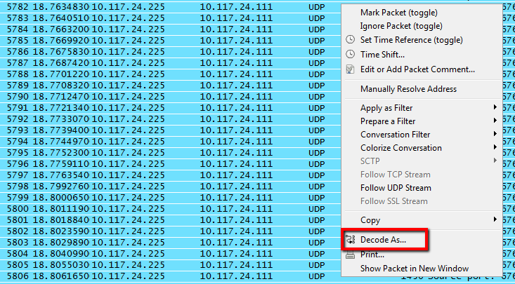 How to determine UDP packet loss of IP cameras connected to a Pelco VMS