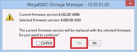 VxS: How to update the RAID controller firmware