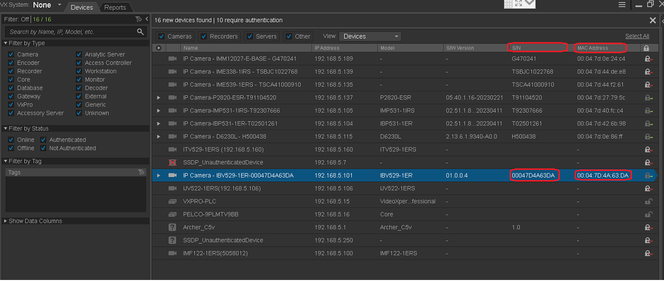 How to find the Serial Number and MAC address of a Sarix Value Series ...