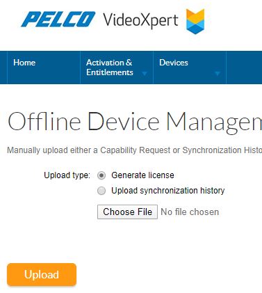 VideoXpert: Licensing Procedure