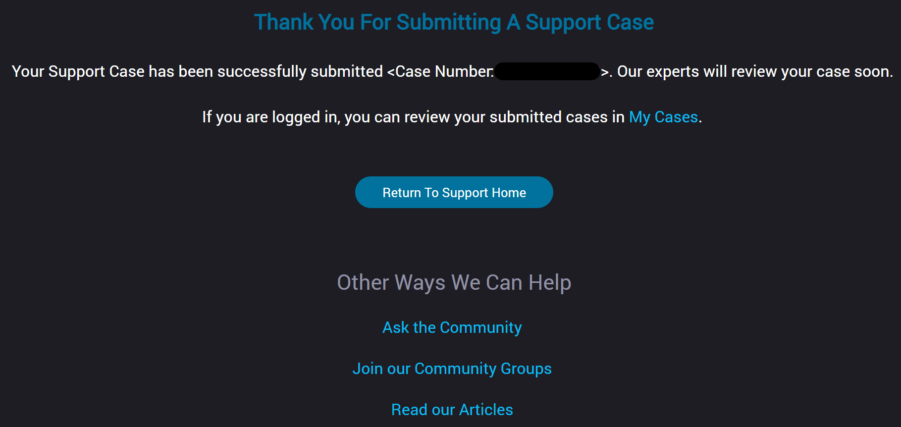 How to Open a Support Case through the Pelco Support Community