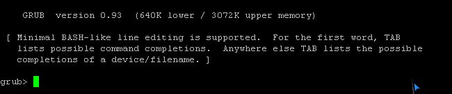 Endura NSM5200 or EE500 (EnduraXpress) stalls at grub prompt on bootup.