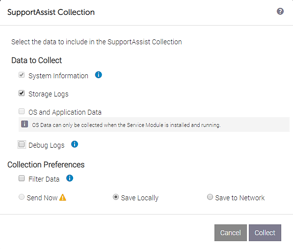 Get TSR via iDRAC 9 SupportAssist Collection