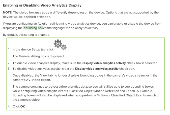 How Do I Disable Bounding Boxes For Calipsa Avigilon Integration?
