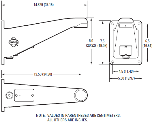 Dimensions of the IWM-GY and IWM24-GY