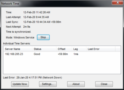 Configuration of NetTime for VideoXpert and DSSRV Systems