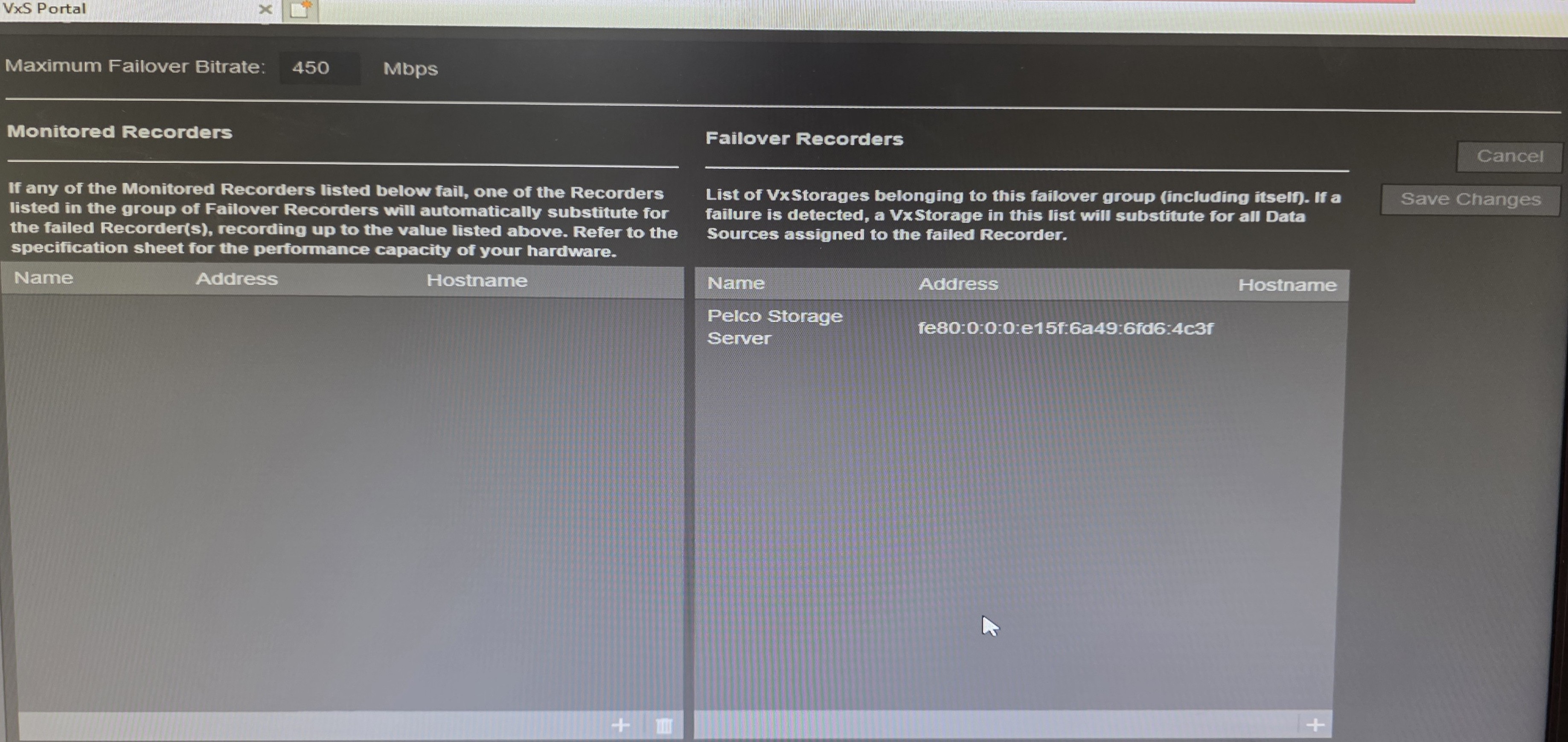 Understanding and Adjusting Maximum Failover Bitrate in VXS Web Portal