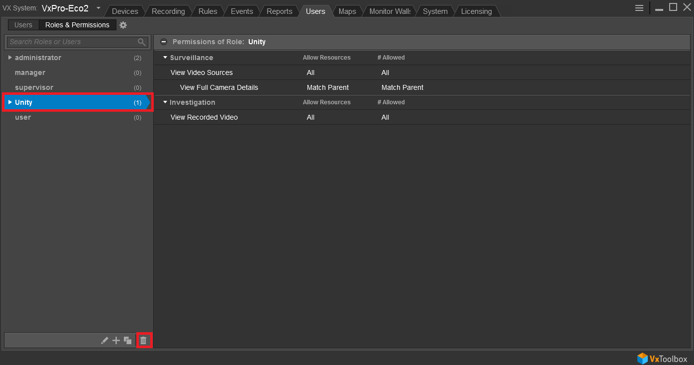 VXP to Unity Migration Fallback Procedure